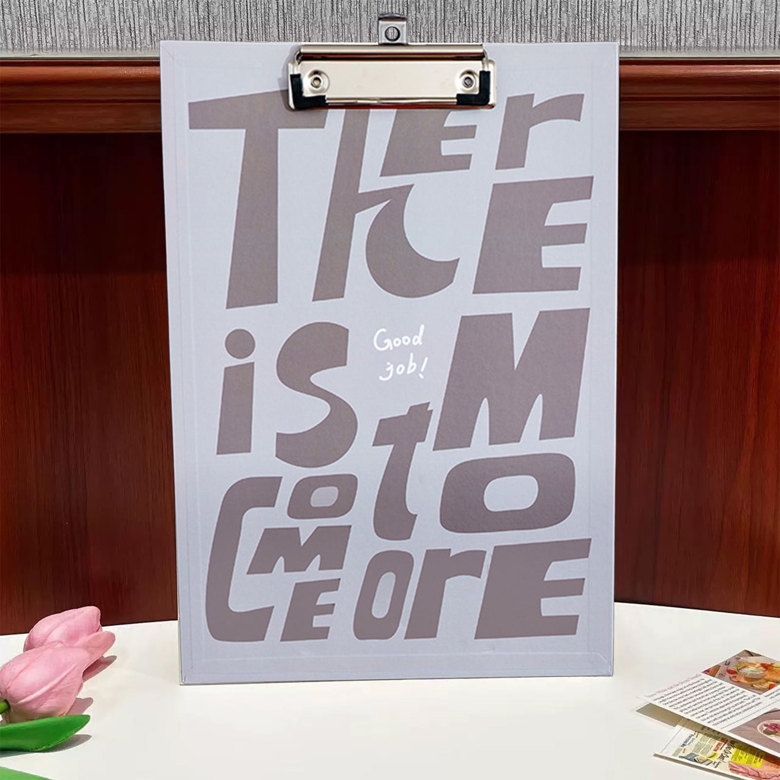 Document Clipboard A4 Size | Decorative Plastic Clipboard with Metal ...