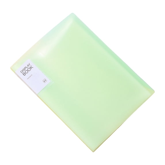 Document Display Book with Transparent Sleeves and Combination Folder ...