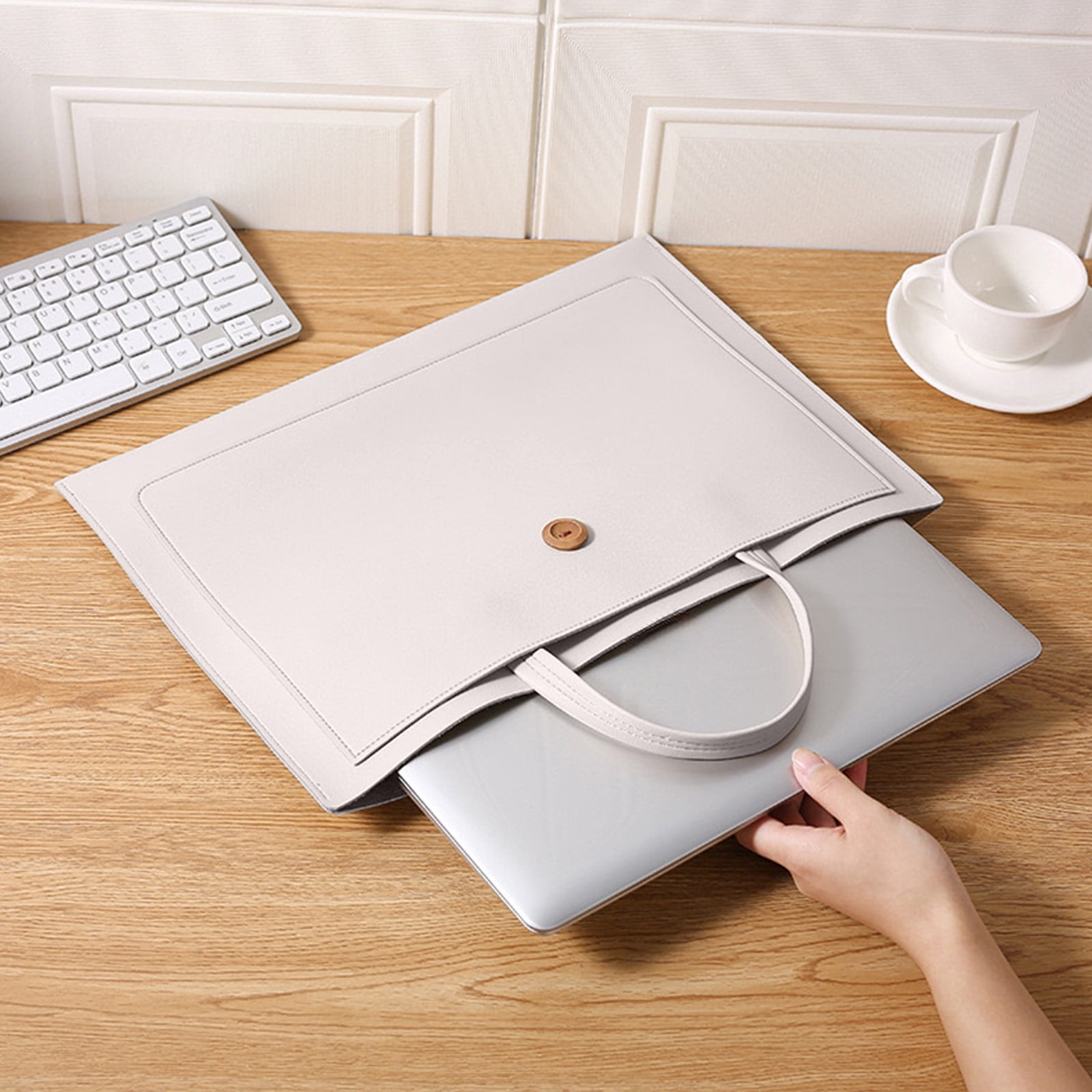 Document Folder Leather Case, Waterproof Pu Material, Removable Hand ...