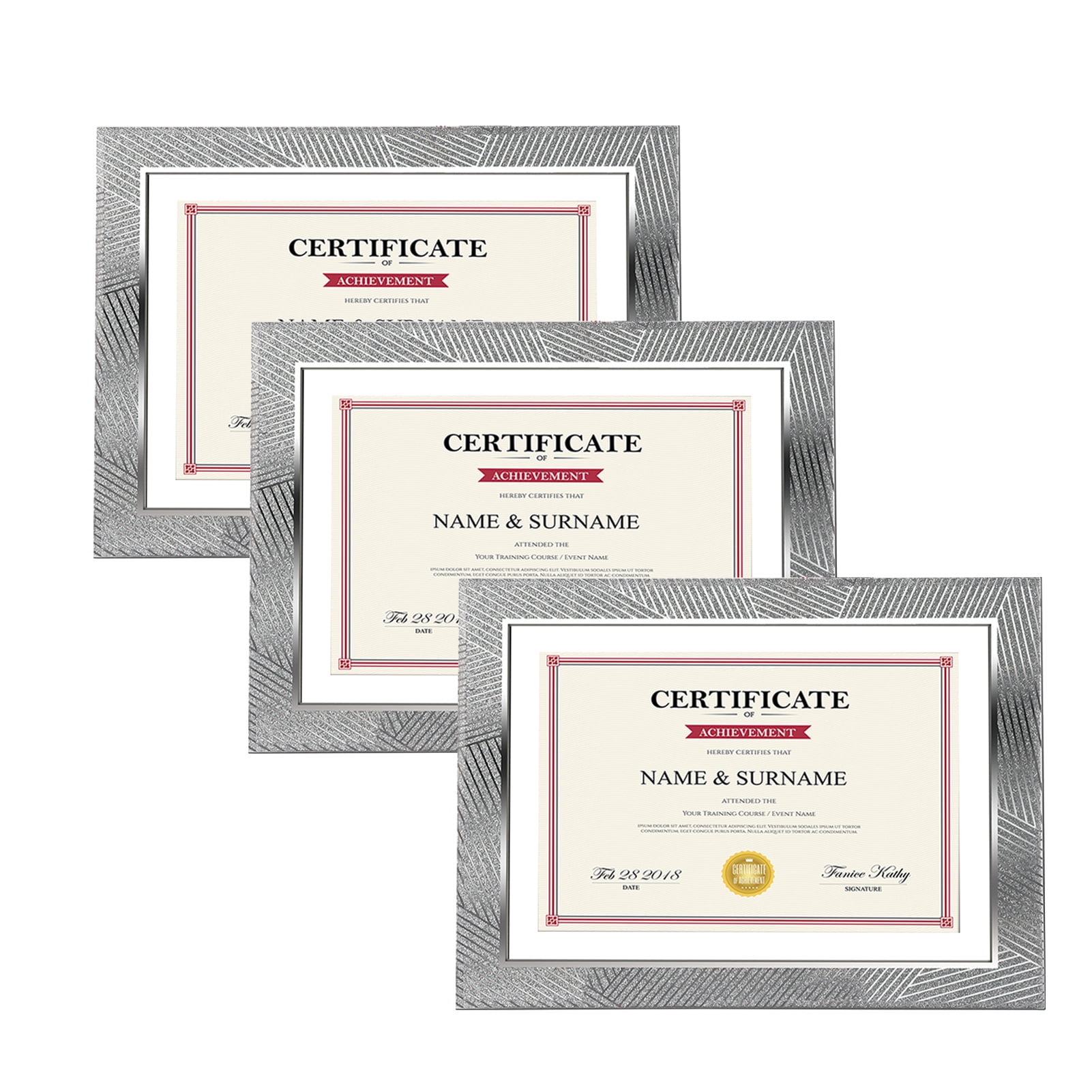 Document Frsme, 4x6 Glass Picture Frames with Mat and 6x8 Photo Frame ...