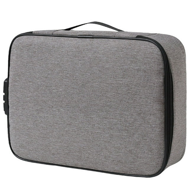 Document Lock Box Combination Portable Office File Storage Bag ...