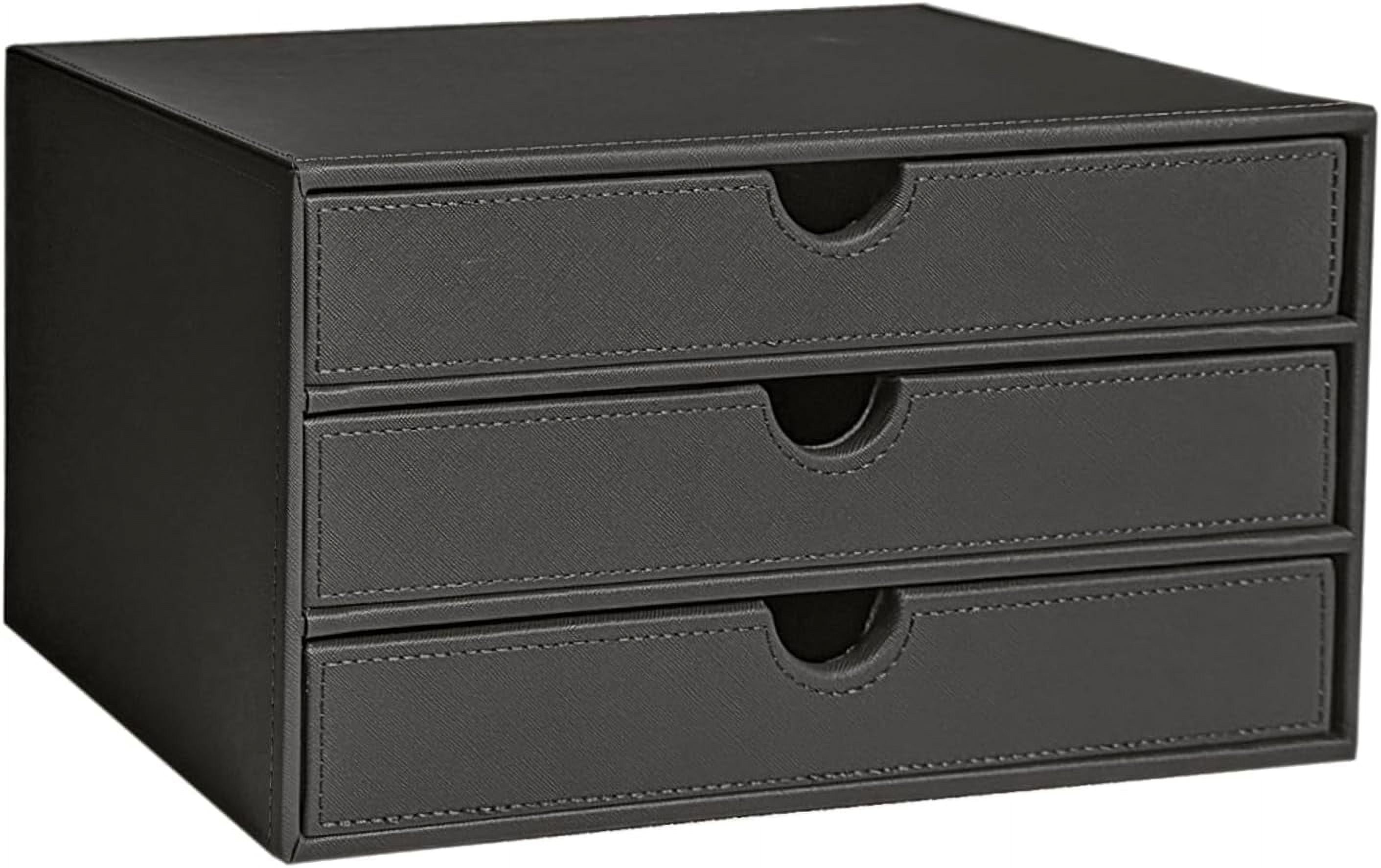 Document Organizer, 3-Drawer File Cabinet Document Storage Box, Office ...