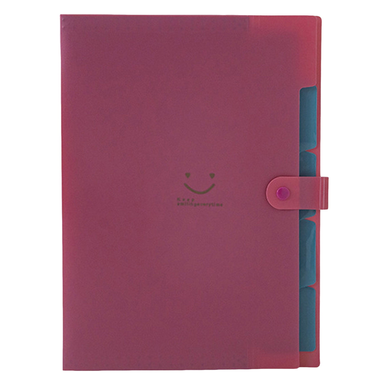 Document Organizer Colorful File Folder with Smile Face Design A4 Size ...