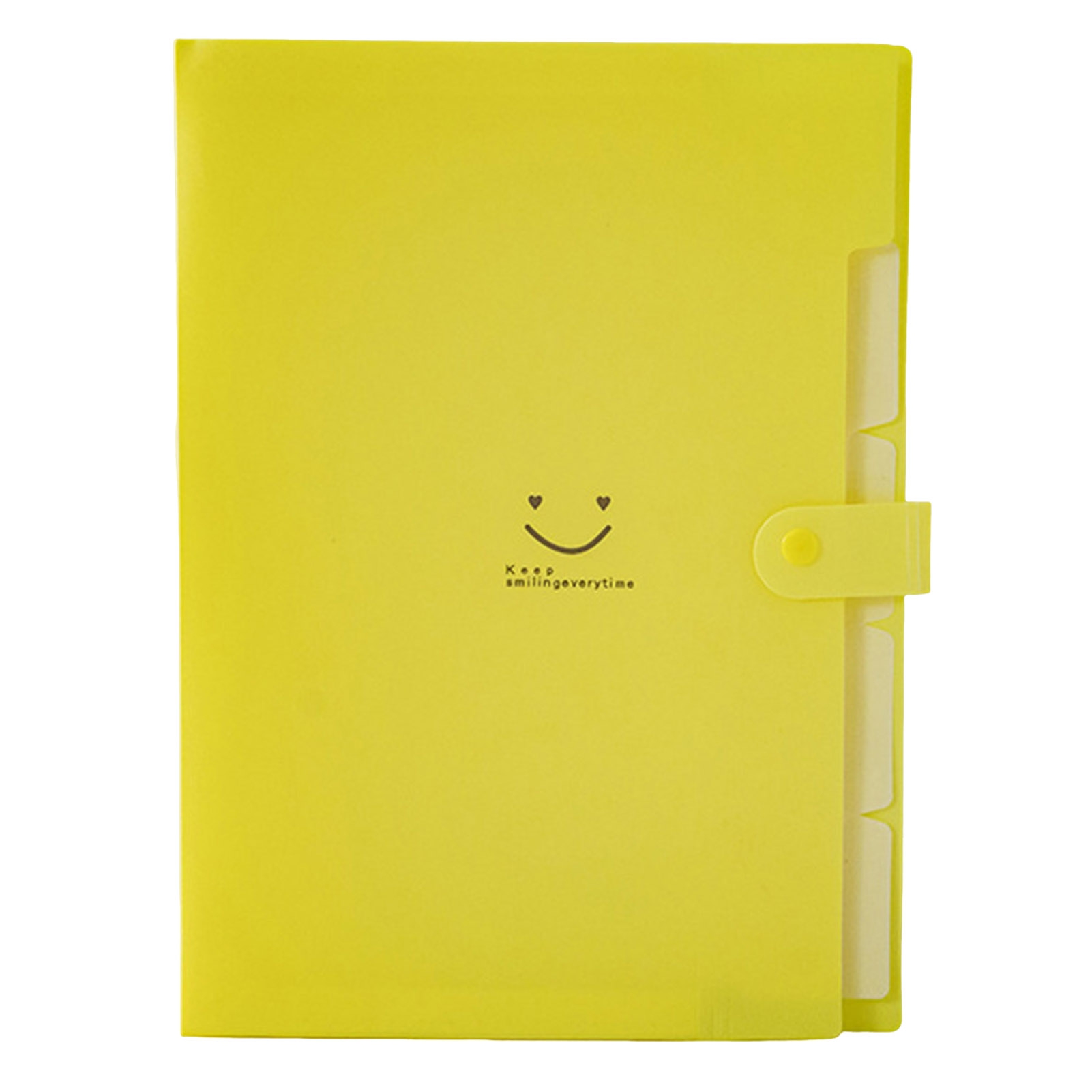 Document Organizer Colorful File Folder with Smile Face Design A4 Size ...