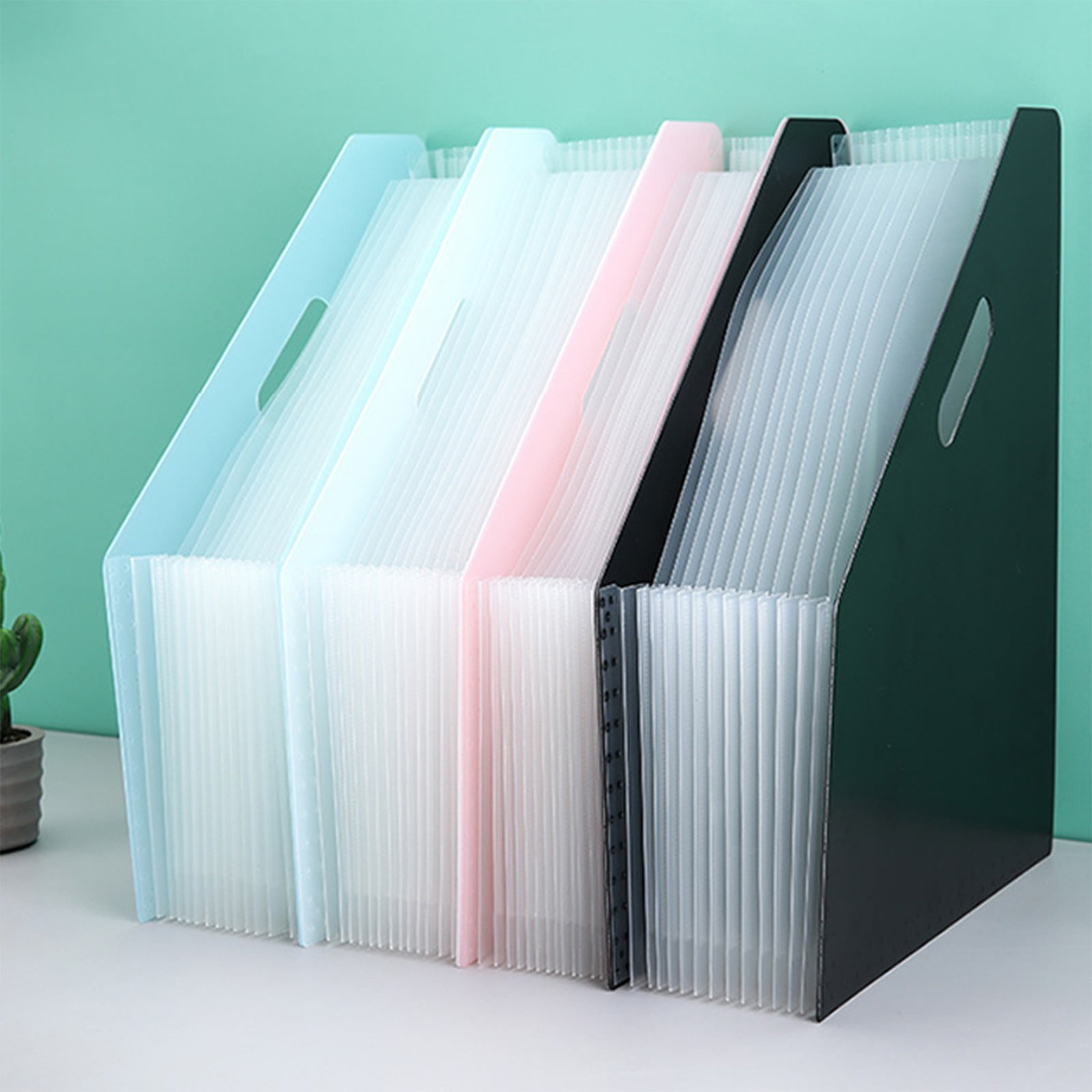 Document Organizer Desktop Vertical Slanted Mouth Organ Bag Multi Layer ...