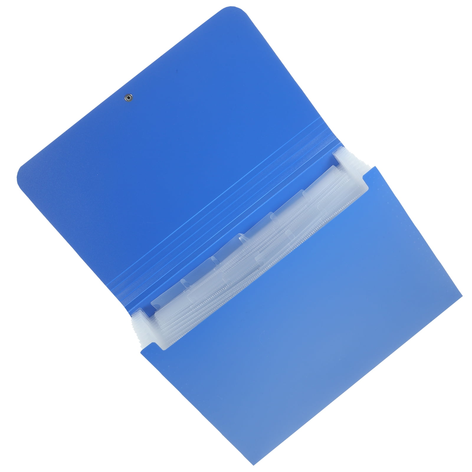 Blue Portable Document Folder for Storage Use with Multiple Interior ...