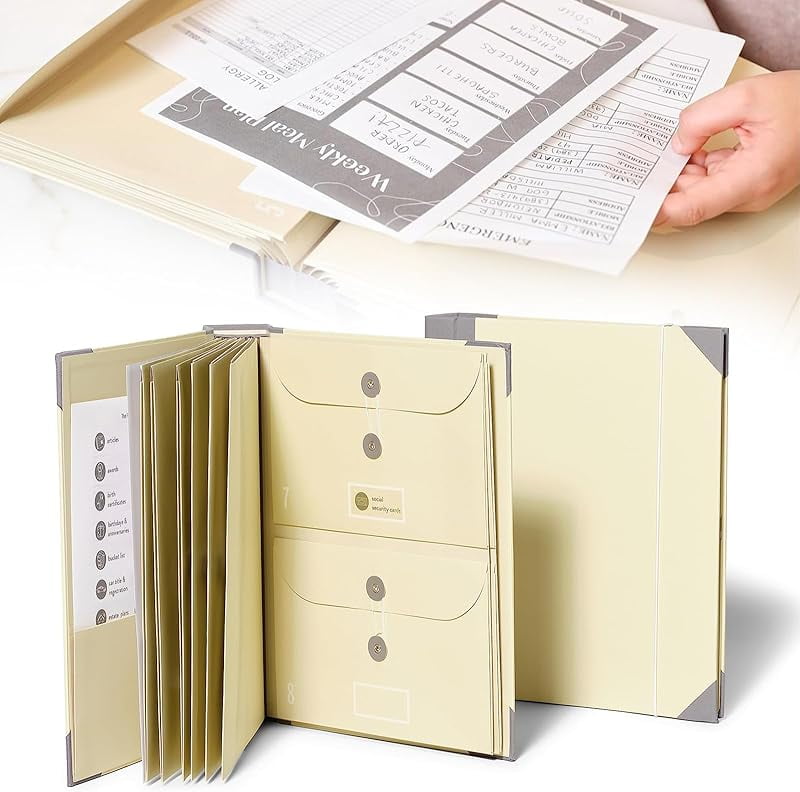 Document Organizer Folio - Keep Your Important Papers Safe in Case I Go ...