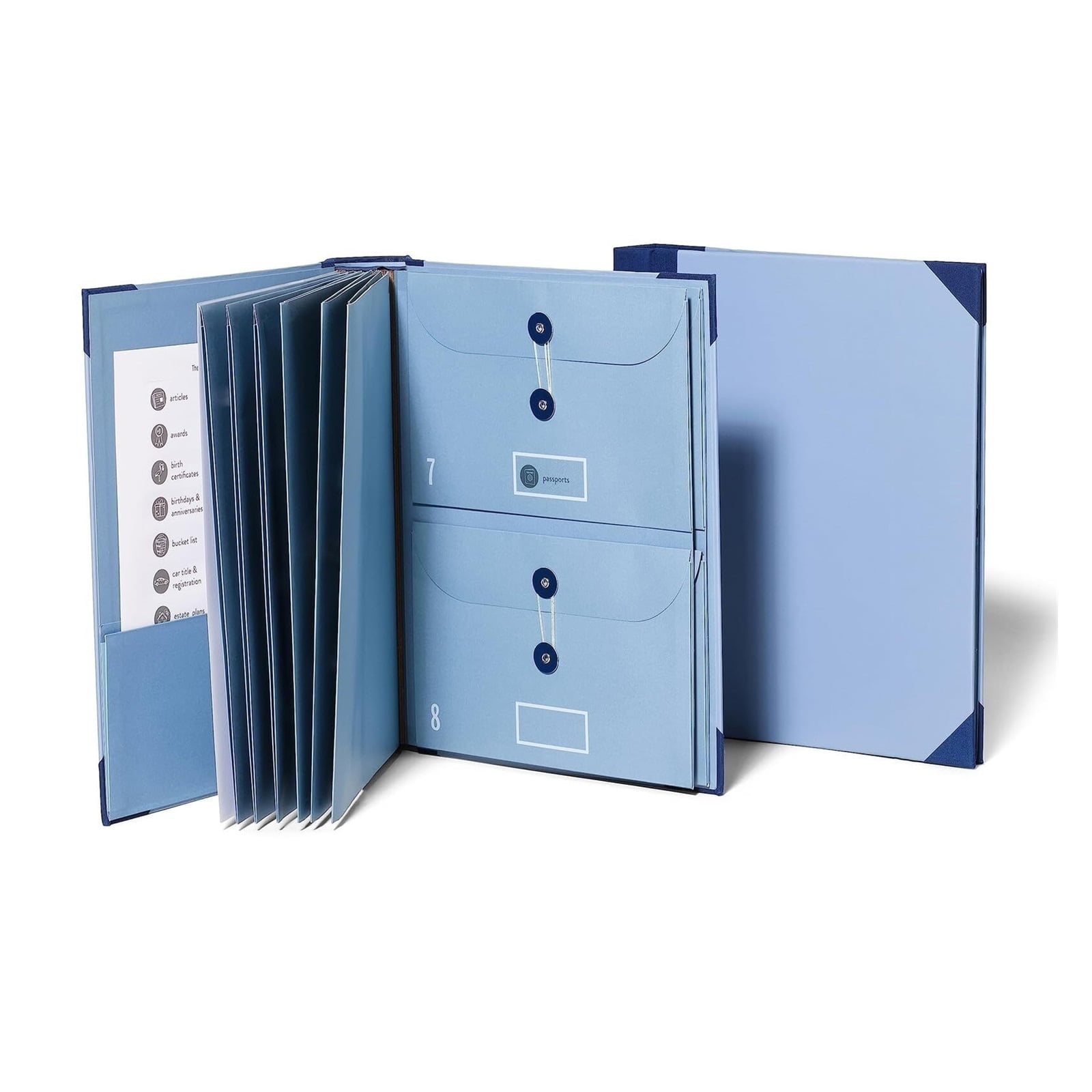 Document Organizer Folio,for Important Papers,Passports,Photos,and ...