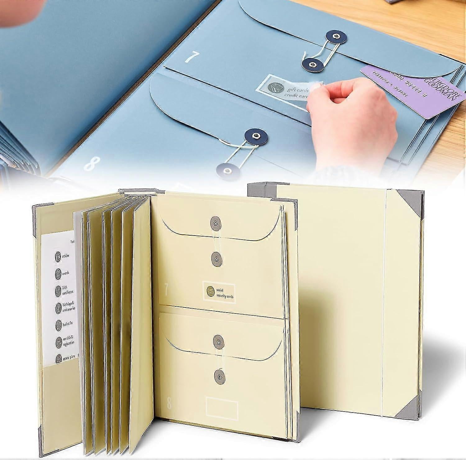 Document Organizer Folio,in Case I Go Missing Binder, for Important ...
