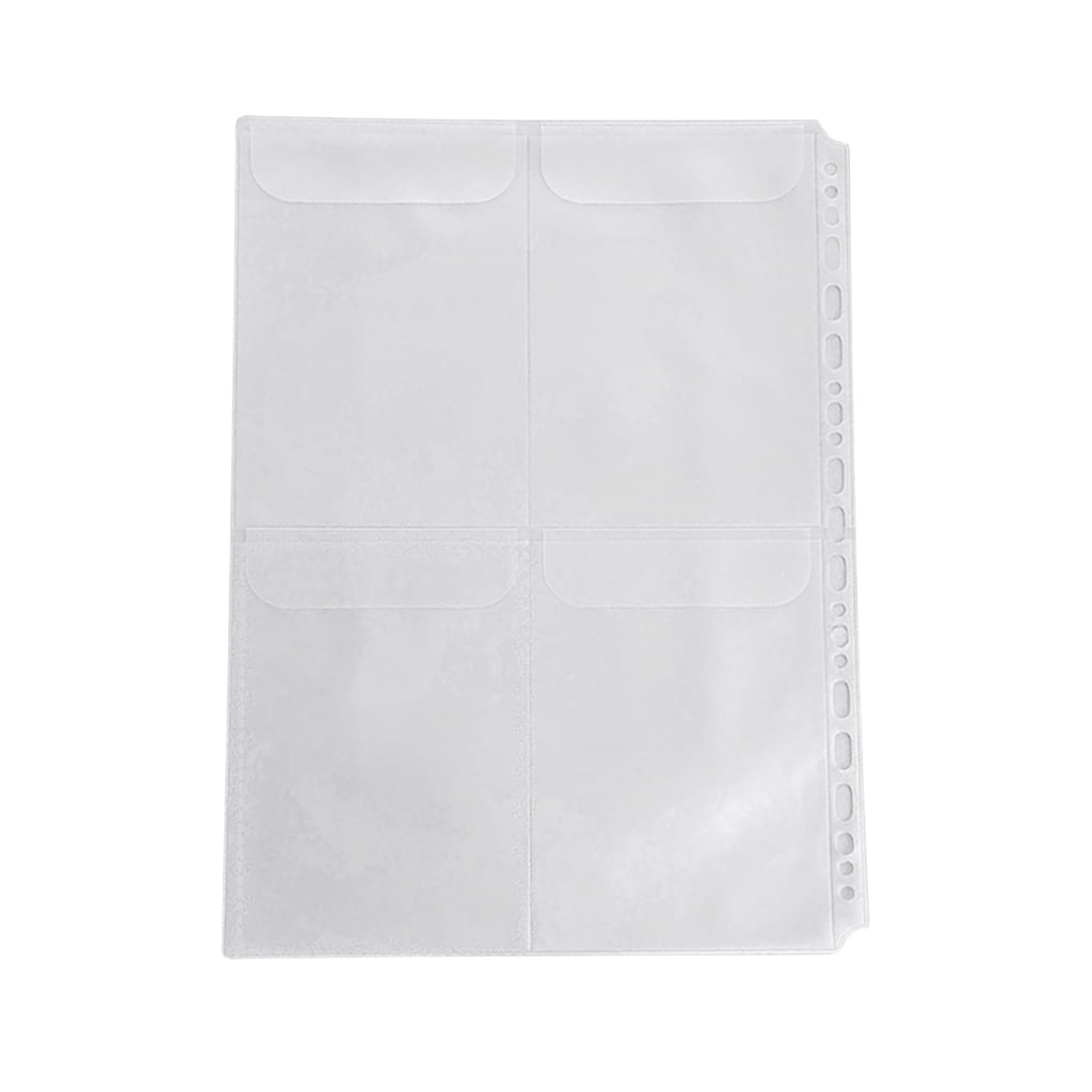Document Organizers Refillable 4 Rings Binder Pre-Punched PVC Binder ...