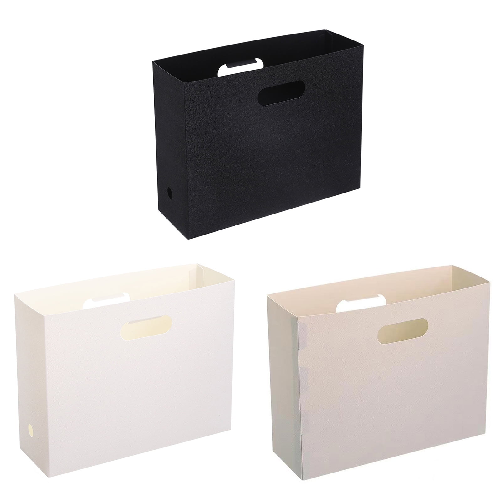 Document Storage Box Folding Large Capacity File Storage Vertical Desk ...