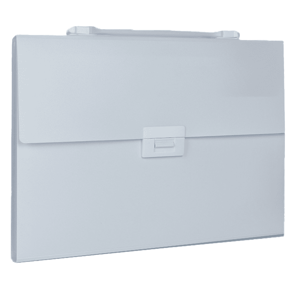 Document briefcase, Plastic, A4, 33 x 24.5 x 3 cm, Blue/White - Walmart.com