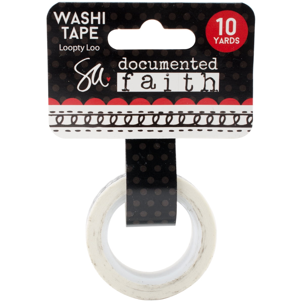 Documented Faith Washi Tape 10yds-Loopty Loo .5", Pk 3, Adorn-It ...