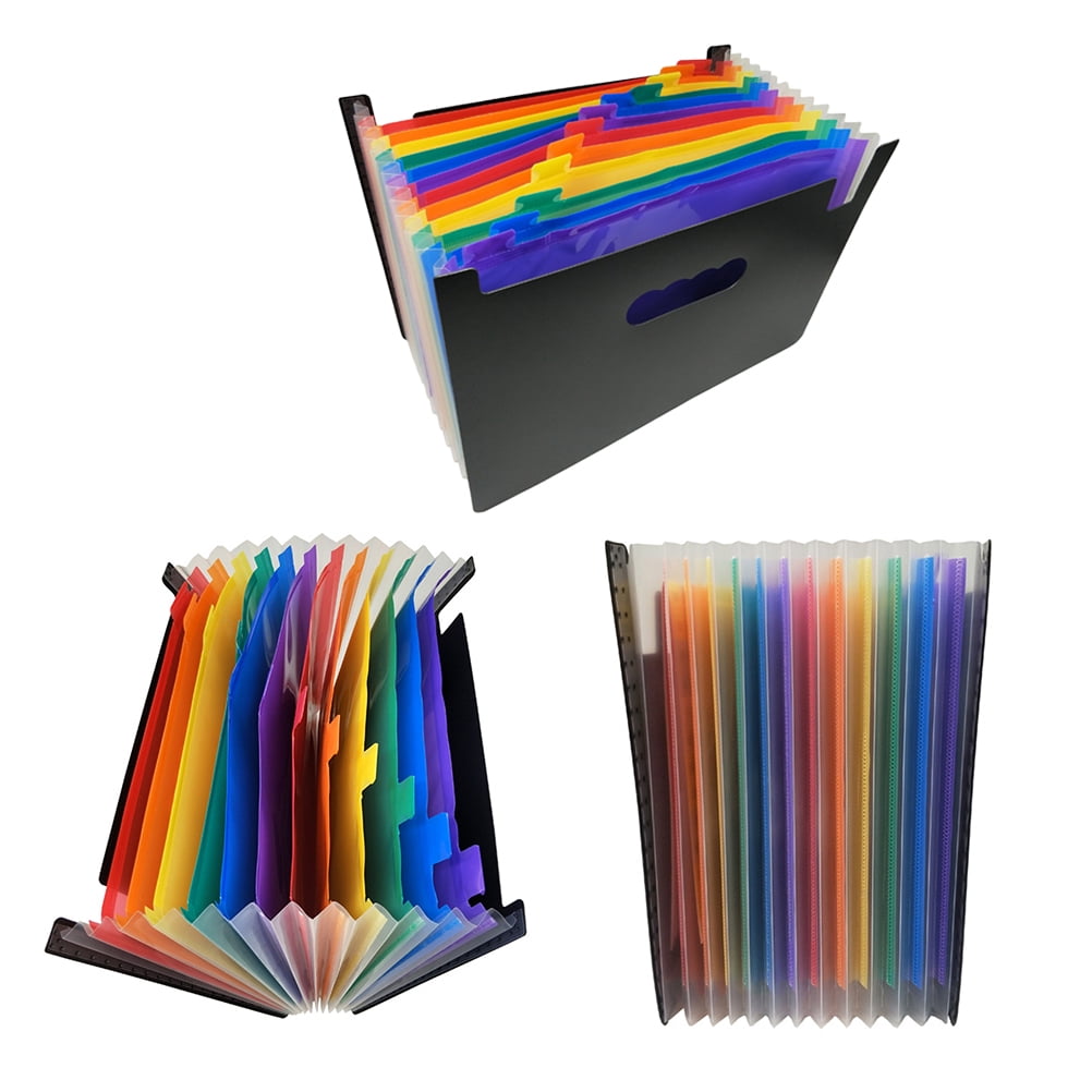 Hytrove Plastic Folder File Folder Rainbow 1Pack - Walmart.com