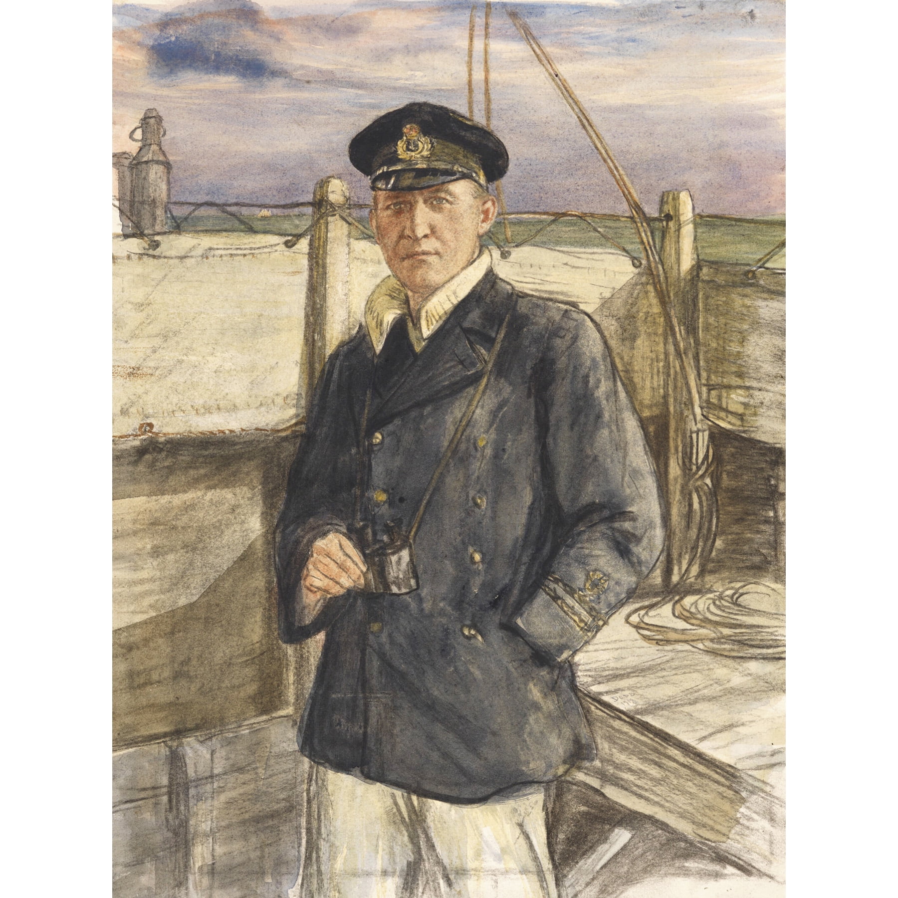 Dodd Lieutenant MacColl Smith WWI War Painting Extra Large Art Print ...