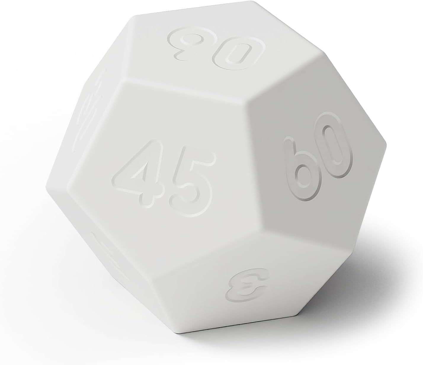 Dodecagon Time Ball Rechargeable Mini Timer White 11 Preset Time Desk Productivity Timer