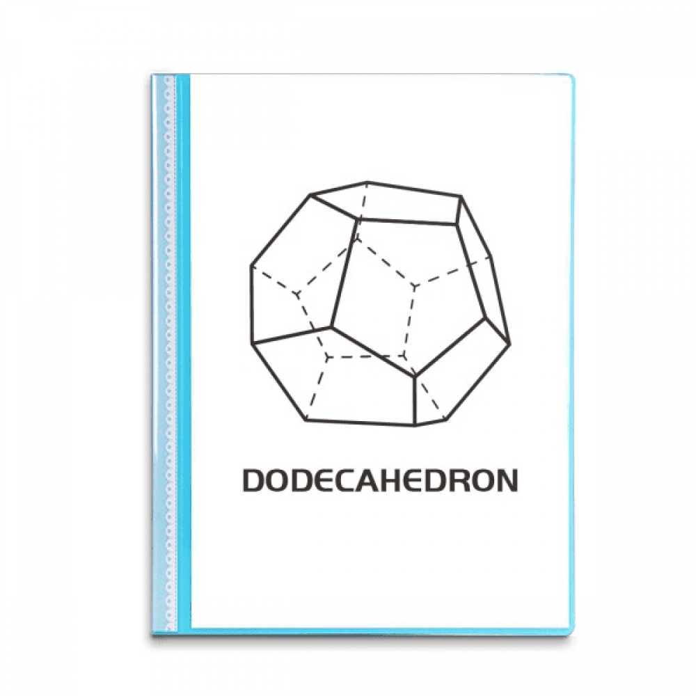 Dodecahedron Mathematical Geometric Space Book Sheet Protectors ...
