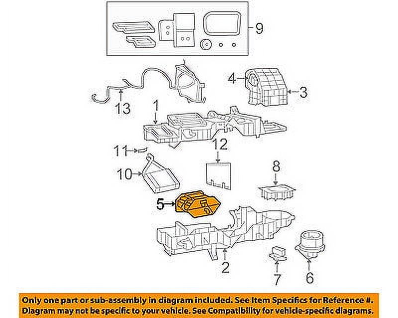 Dodge CHRYSLER OEM 08-09 Ram 2500 5.7L-V8 Evaporator Heater-Housing ...