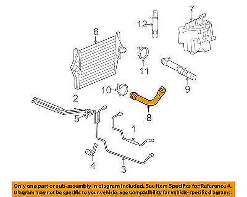 Dodge CHRYSLER OEM Ram 3500 Turbo Turbocharger Intercooler-Inlet Duct ...