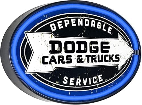 Dodge Cars & Trucks Dependable Service Vintage Inspired LED Neon Sign ...