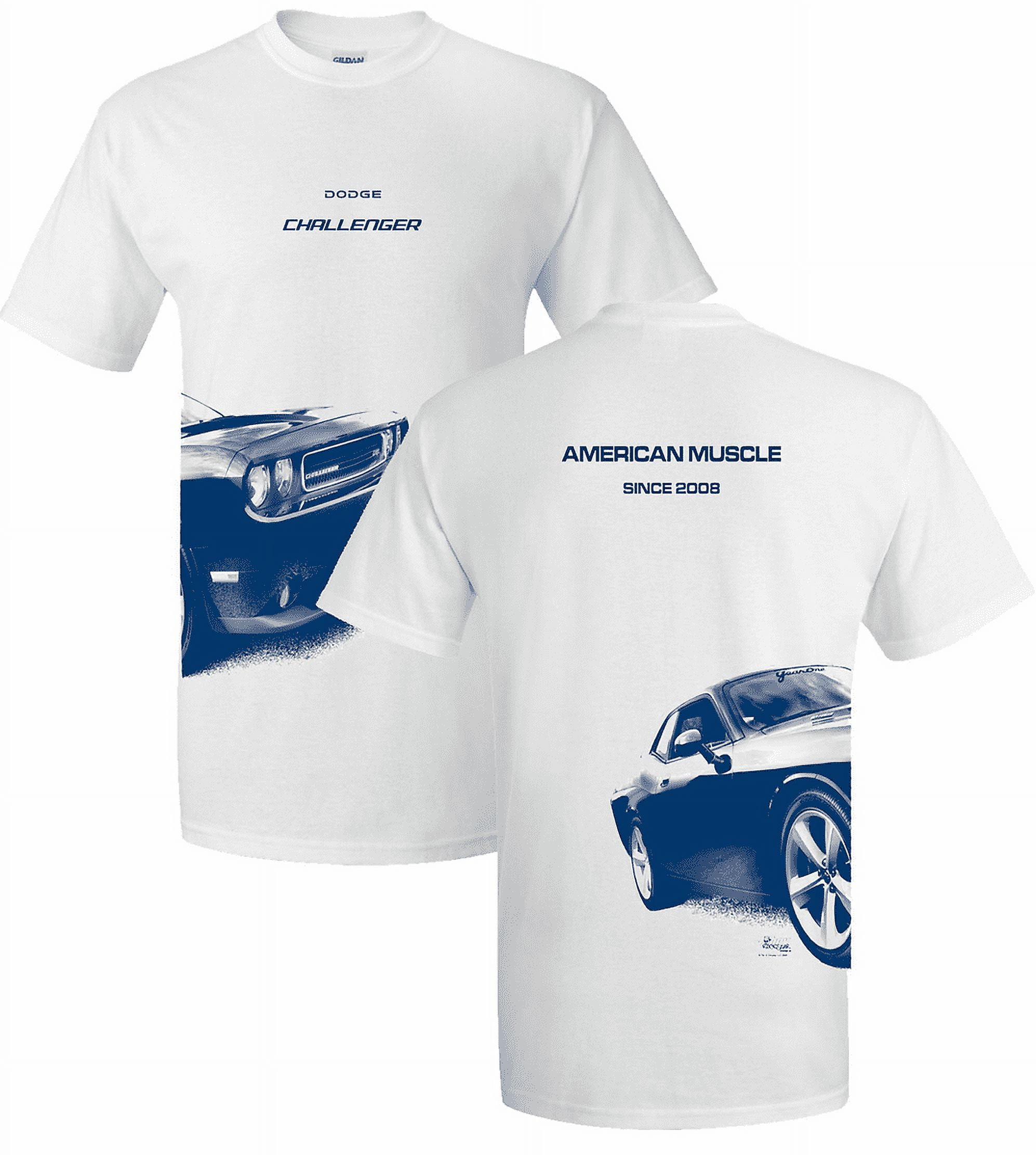 Dodge Challenger American Muscle Wrap Around Print White Shirt Official ...