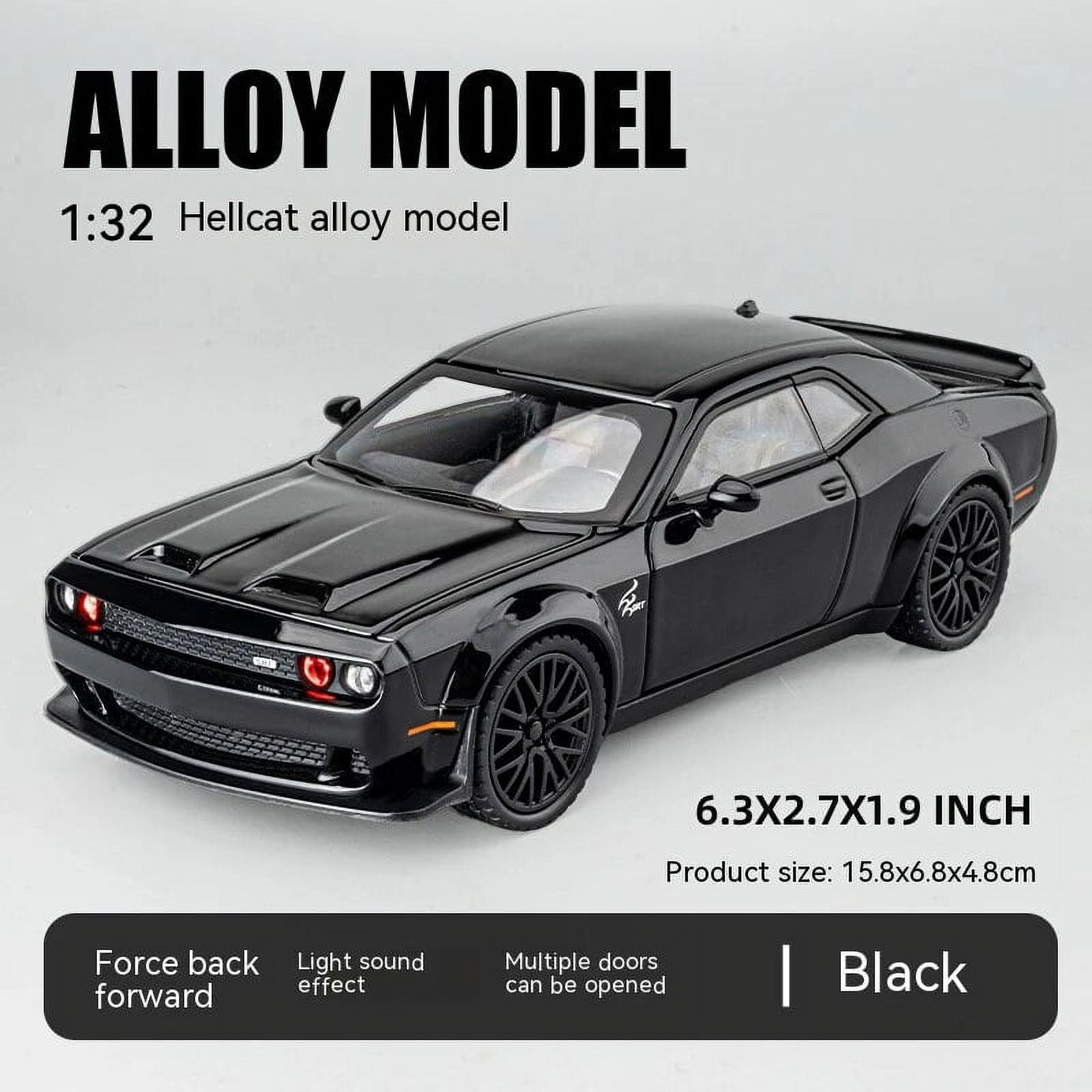 Dodge Challenger Hellcat Toy Car for 1: 32 Scale Die Cast Metel Cars ...