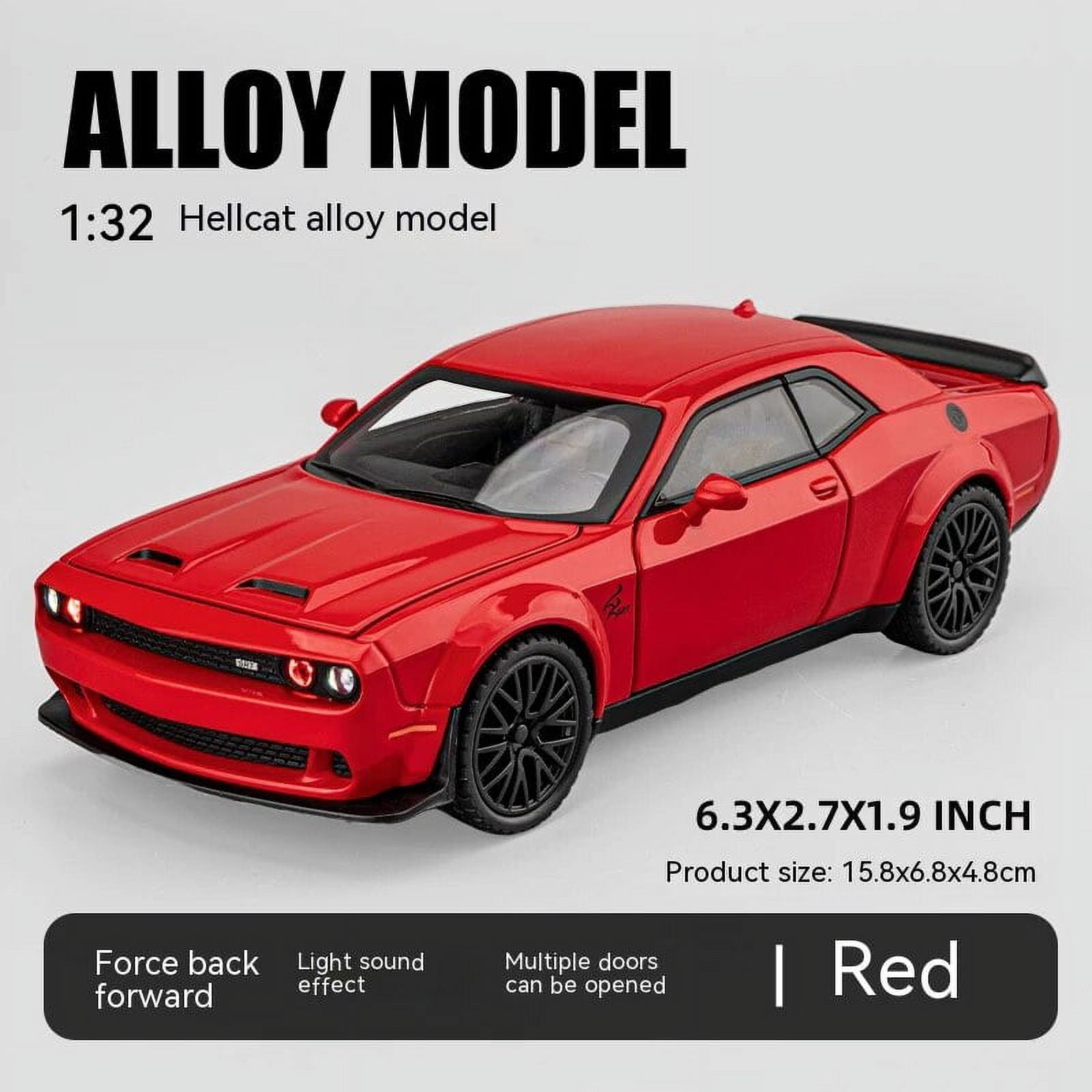 Dodge Challenger Hellcat Toy Car for 1: 32 Scale Die Cast Metel Cars ...