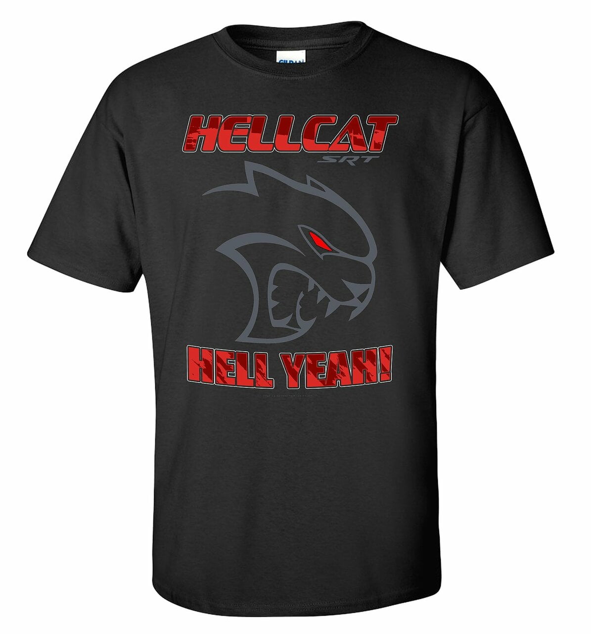Dodge Challenger SRT Hellcat Black Cotton T-Shirt - XX Large - Walmart.com