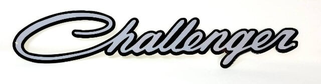 Dodge Challenger Script Steel Sign - Gray - Walmart.com