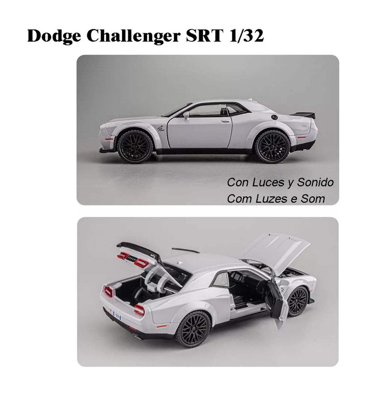 Dodge Challenger Srt Minicars Gift Collection With Ba - Walmart.com
