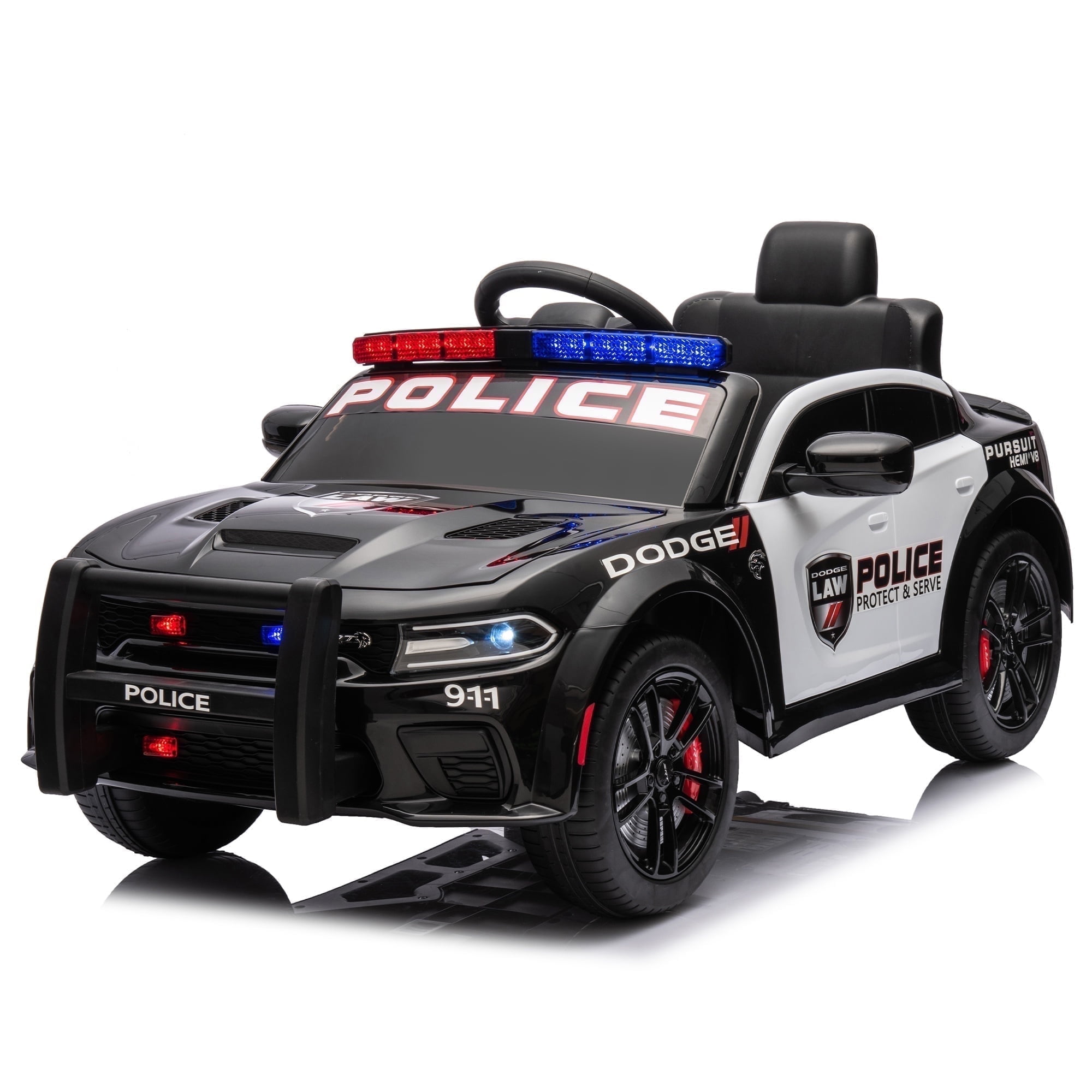 Dodge Charger 12 V Powered Ride On Police Car with Remote Control, SRT ...