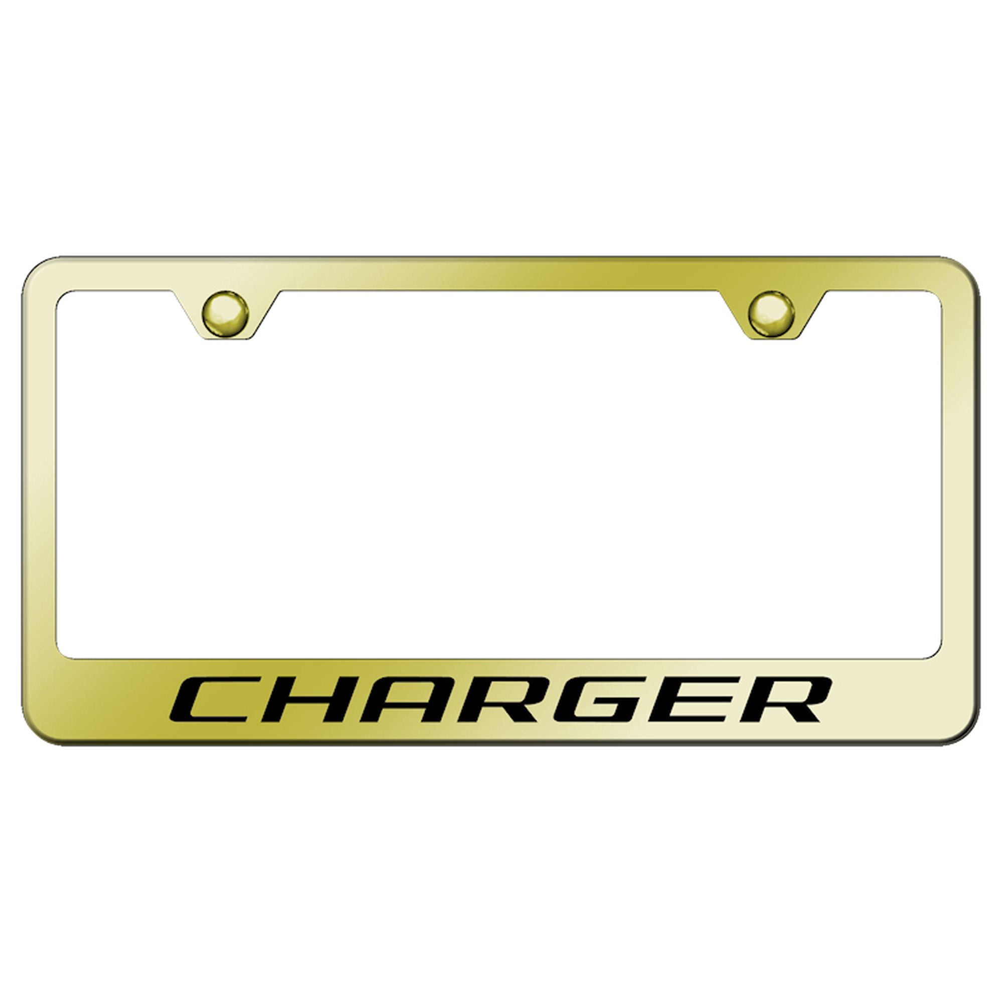 Dodge Charger Laser Etched Logo Stainless Steel License Plate Frame ...