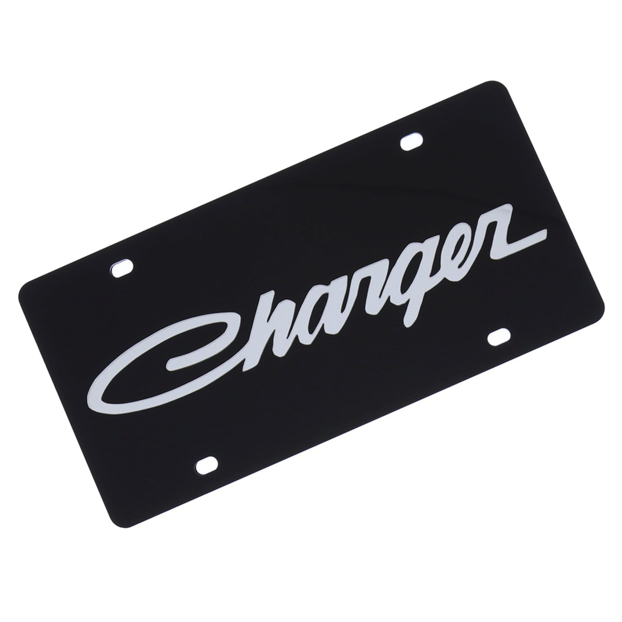 Dodge Charger Logo License Plate (Black) - Walmart.com