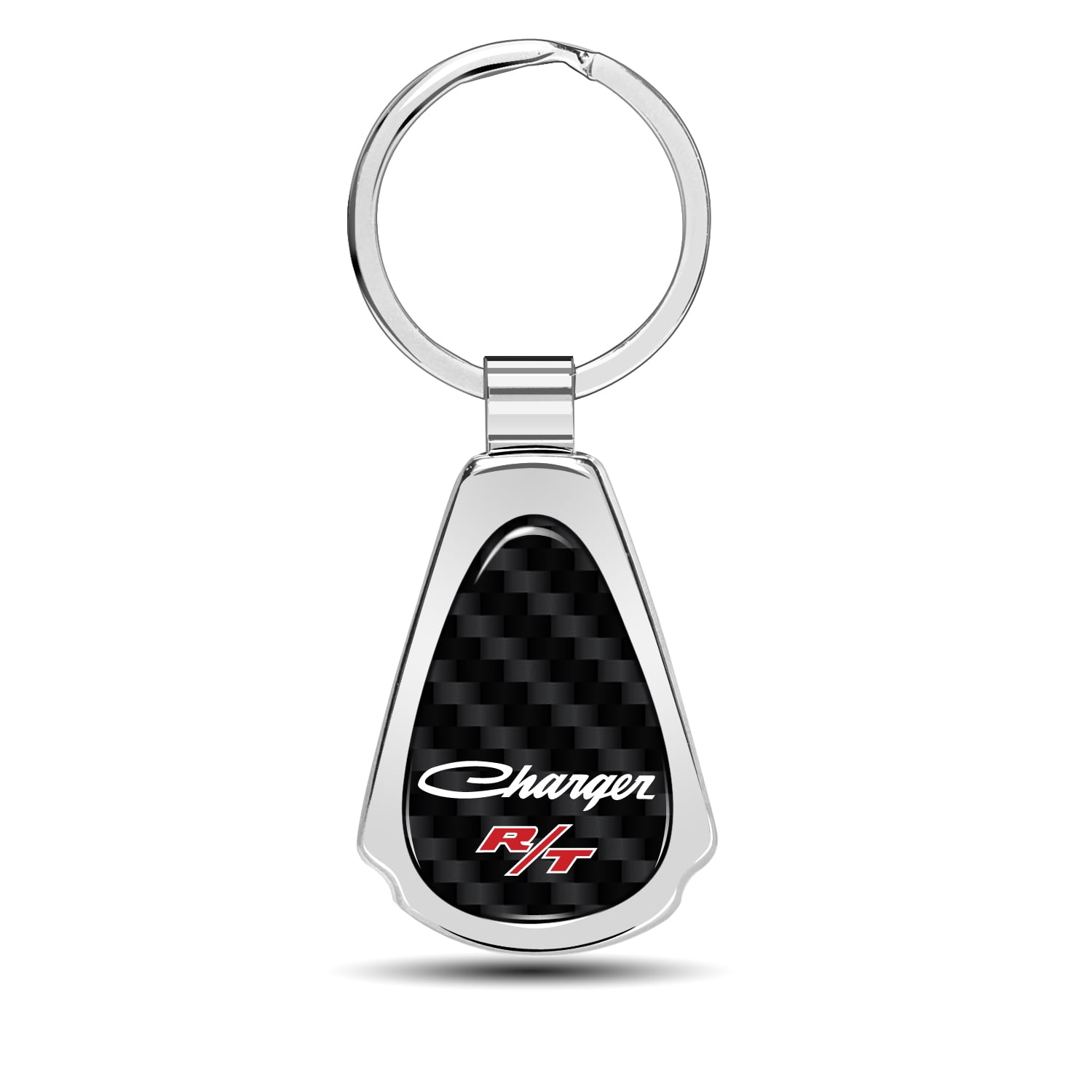 Dodge Charger R/T Classic Real Carbon Fiber Chrome Metal Teardrop Key ...