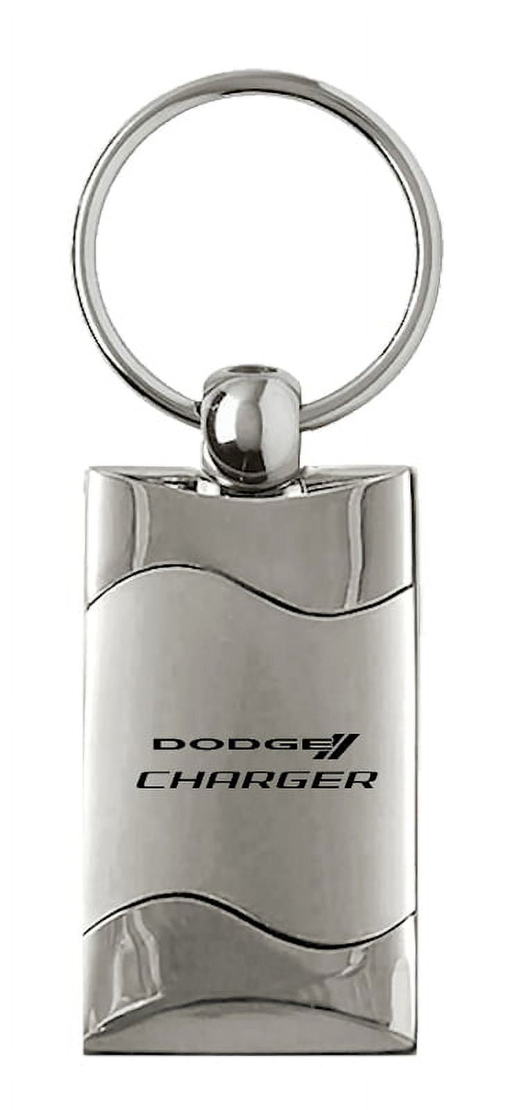 Dodge Charger Rectangular Wave Key Ring (Silver) - Walmart Business ...