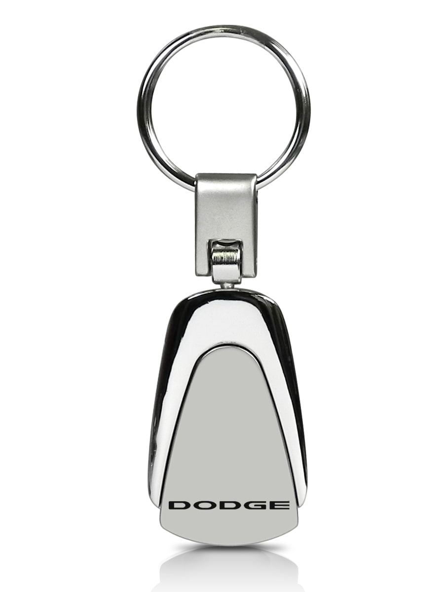 Dodge Chrome Metal Tear Drop Auto Key Chain - Walmart.com
