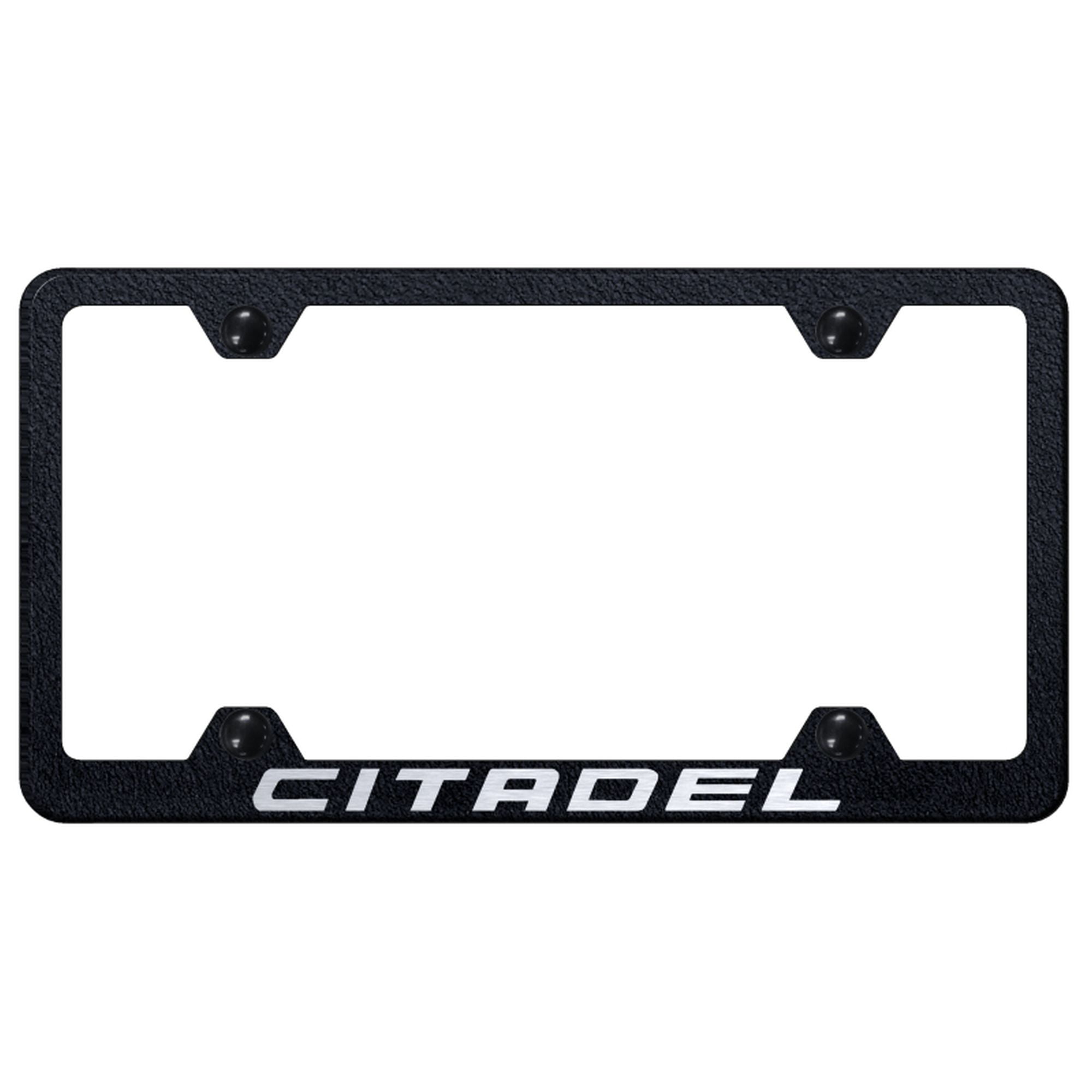 Dodge Citadel Laser Etched Logo Wide Body License Plate Frame (Rugged ...