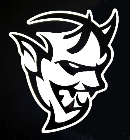 Dodge Demon Cutout Steel Sign - Black - Walmart.com