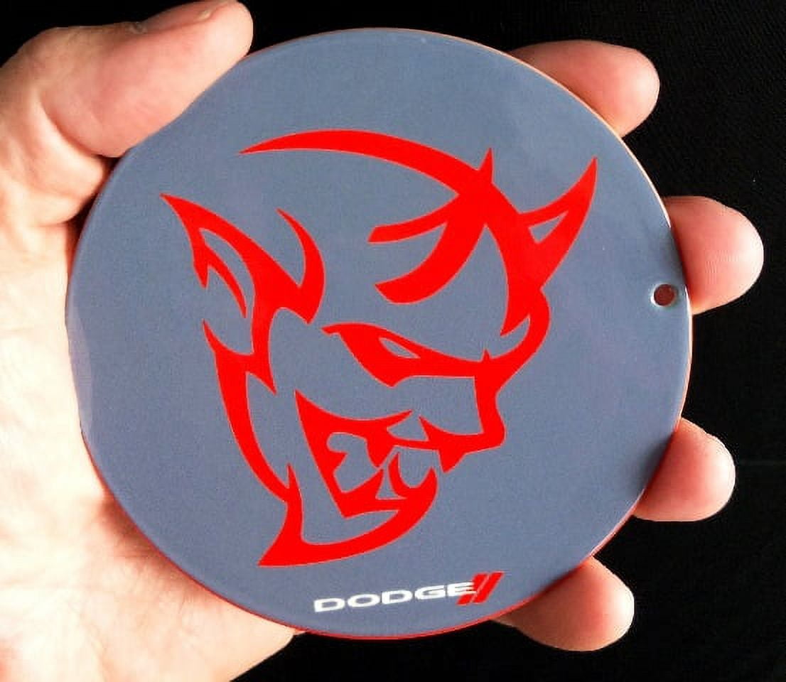 Dodge Demon Grey and Red Steel Sign - Walmart.com