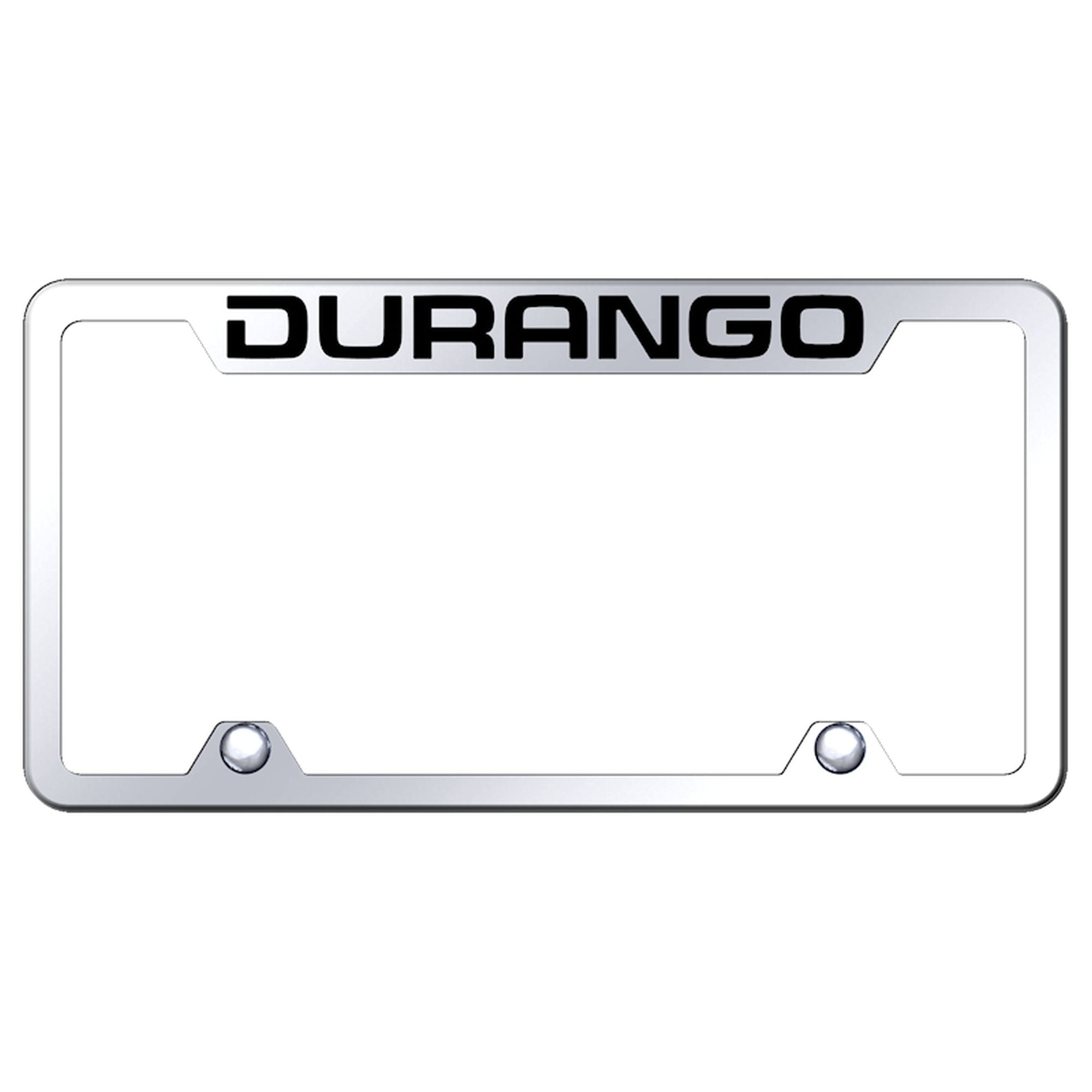 Dodge Durango Logo Stainless Steel Truck Cut-Out License Plate Frame ...