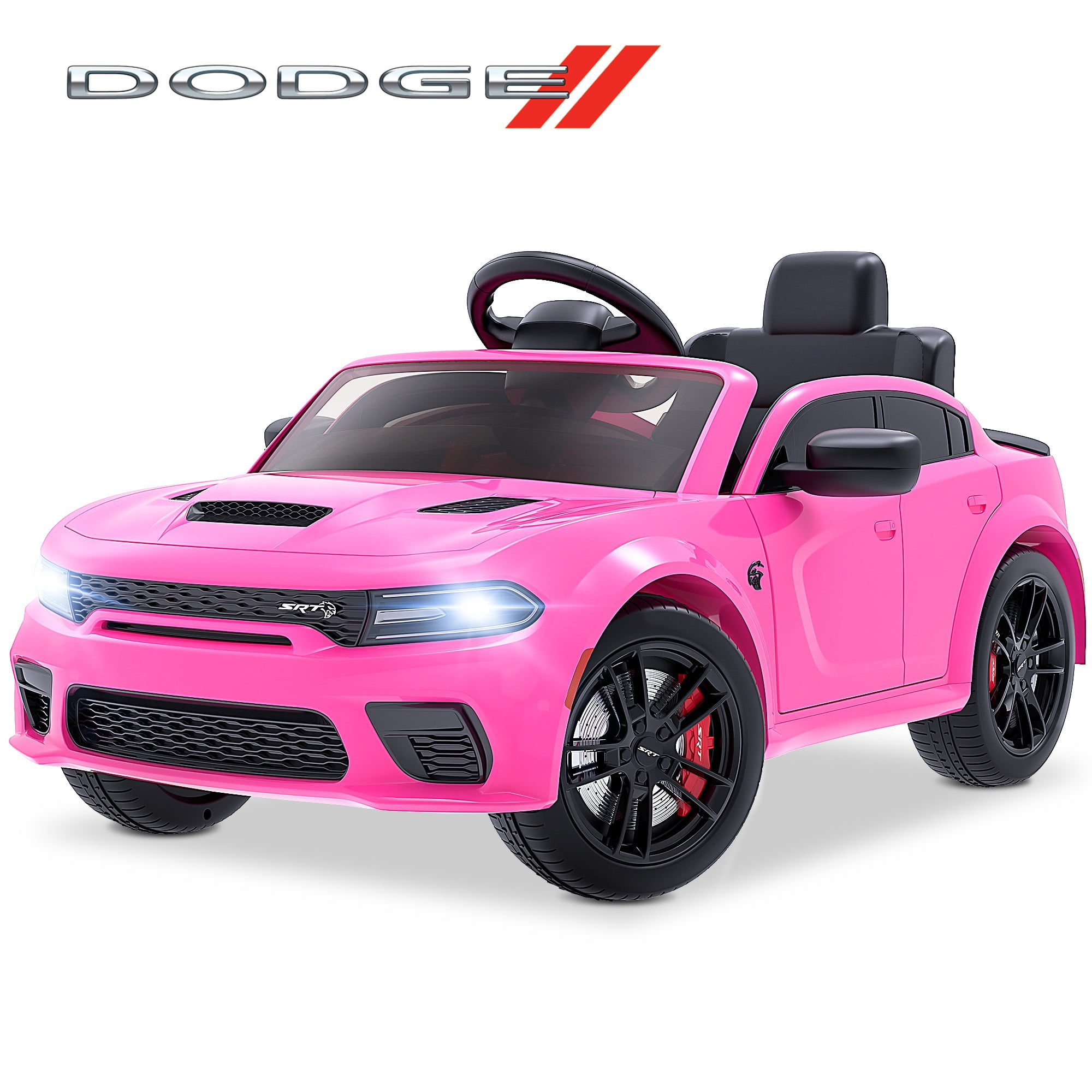 Dodge Electric Ride on Cars for Kids, 12V Licensed Dodge Charger SRT ...