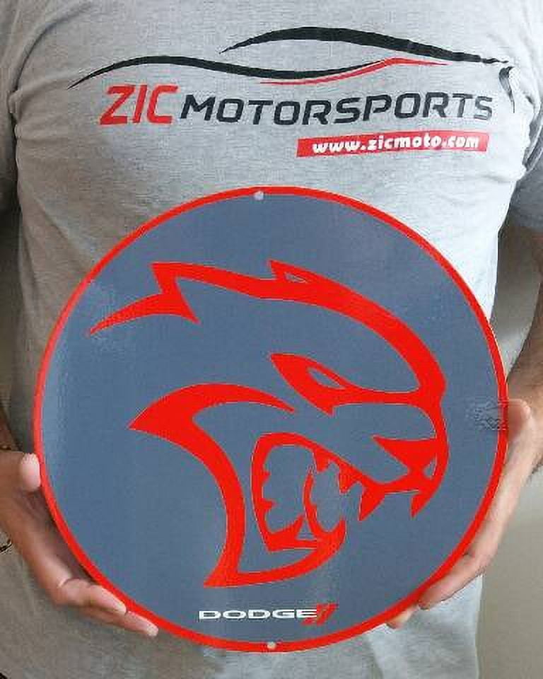 Dodge Hellcat Grey and Red Steel Sign - Walmart.com