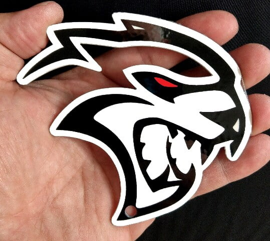 Dodge Hellcat Red Eye Steel Sign - Black - Walmart.com