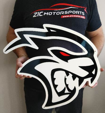 Dodge Hellcat Red Eye Steel Sign - Black - Walmart.com