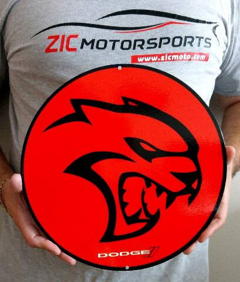 Dodge Hellcat Red and Black Steel Sign - Walmart.com