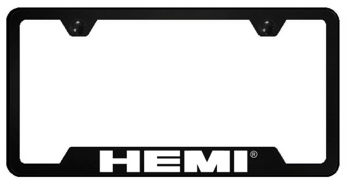 Dodge Hemi UV Print Logo Polycarbonate Notched License Plate Frame ...
