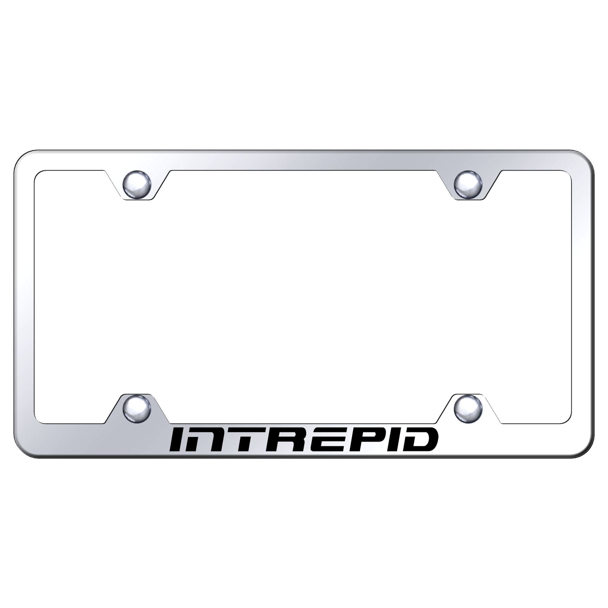 Dodge Intrepid Laser Etched Logo Wide Body License Plate Frame (Chrome ...