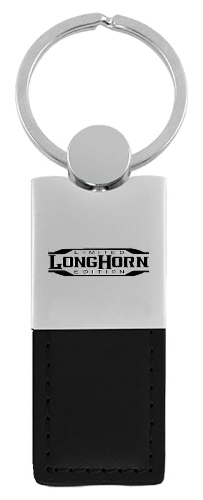 Dodge Longhorn Limited Edition Duo Rectangular Leather Key Chain (Black ...