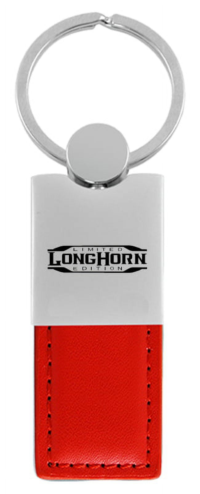 Dodge Longhorn Limited Edition Duo Rectangular Leather Key Chain (Red ...