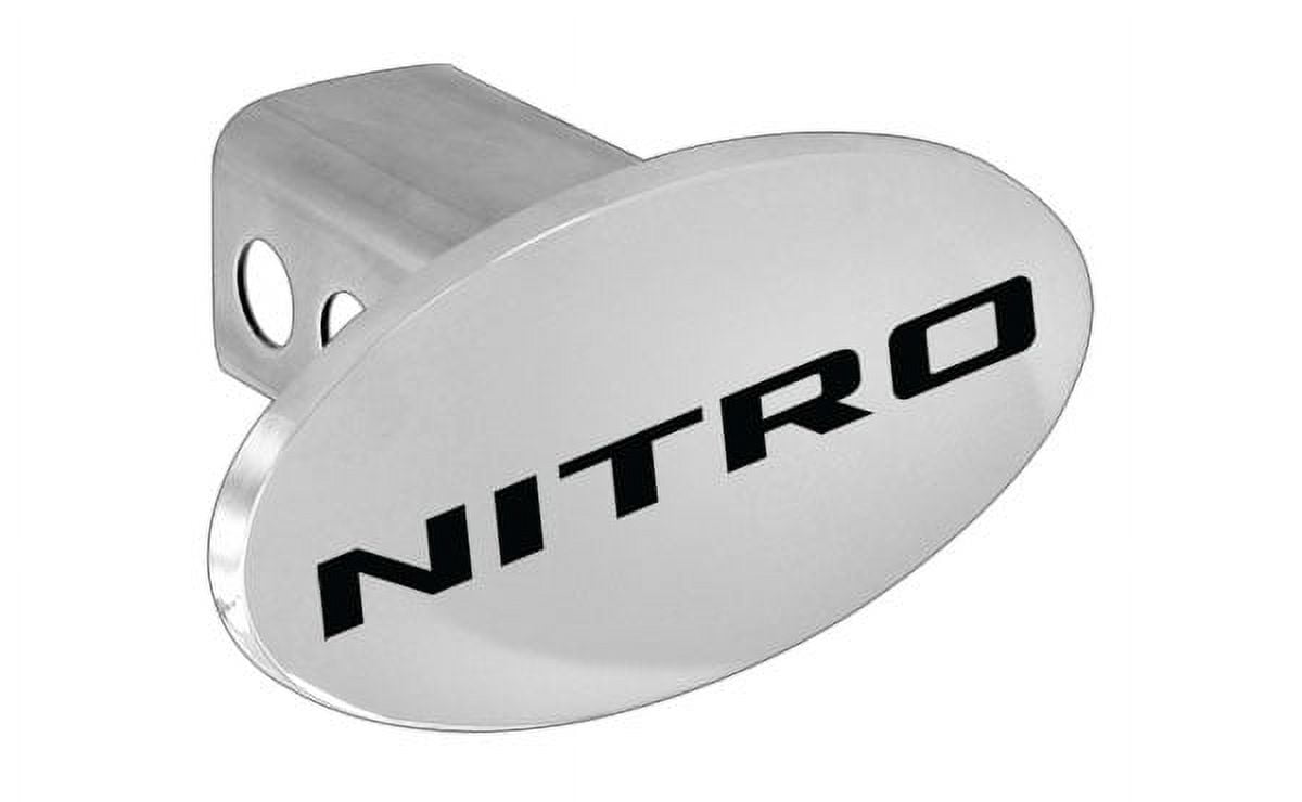 Dodge Nitro Metal Trailer Hitch Cover Plug Emblem With Dodge Logo ...